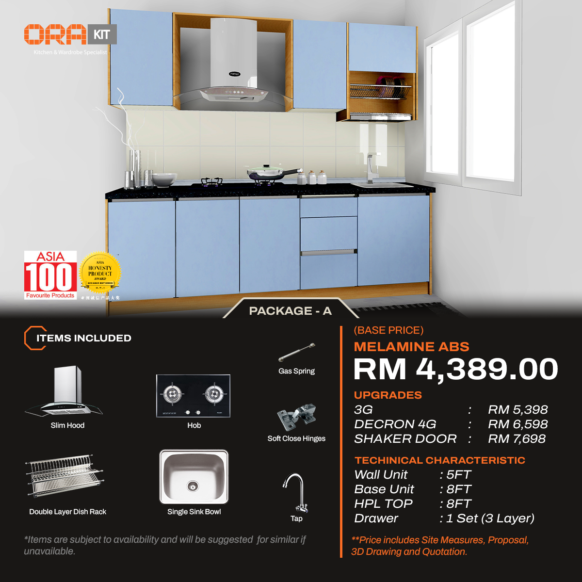 Catalog - Ora Kit Kitchen & Wardrobe